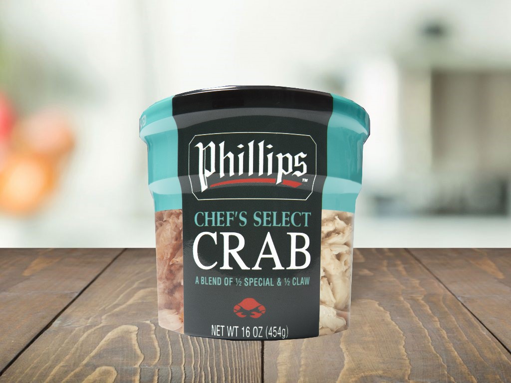 Chef's Select Crab Meat Blend is a mix of brown and white meat
