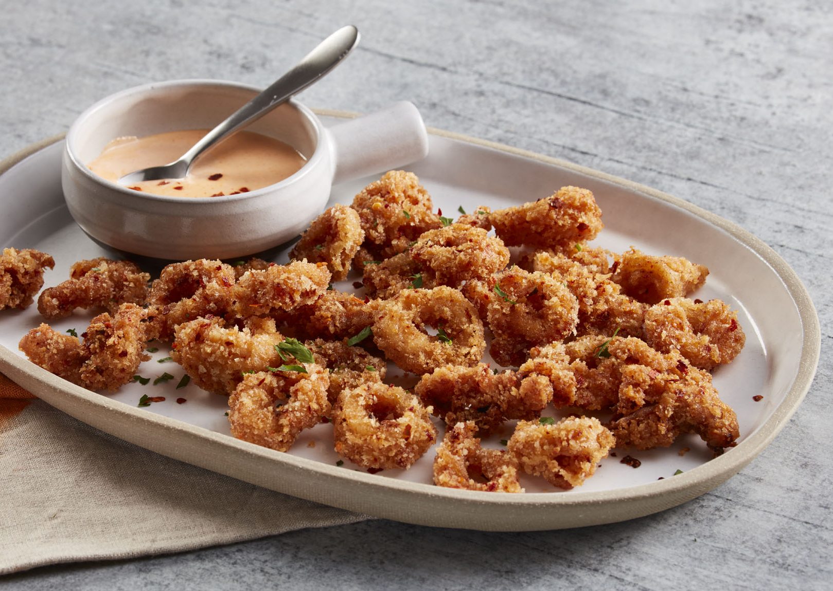 Roasted Chili Calamari Appetizers are perfect for your restaurant