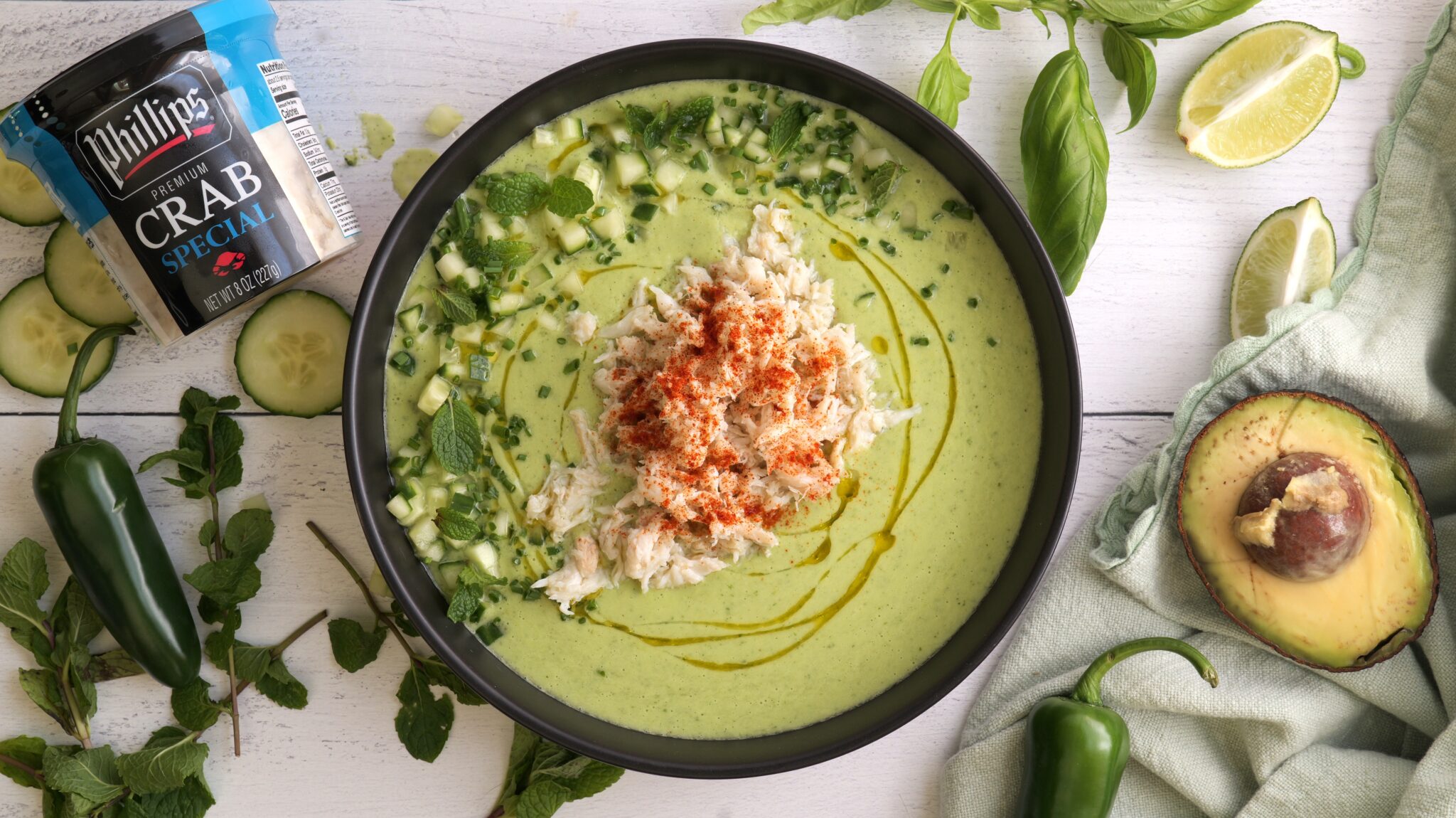Crab Cucumber Gazpacho - Phillips Foods, Inc.